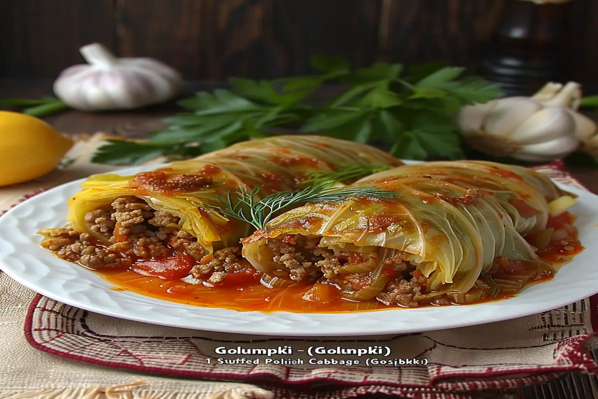 Golumpki – Stuffed Polish Cabbage Rolls (Gołąbki)